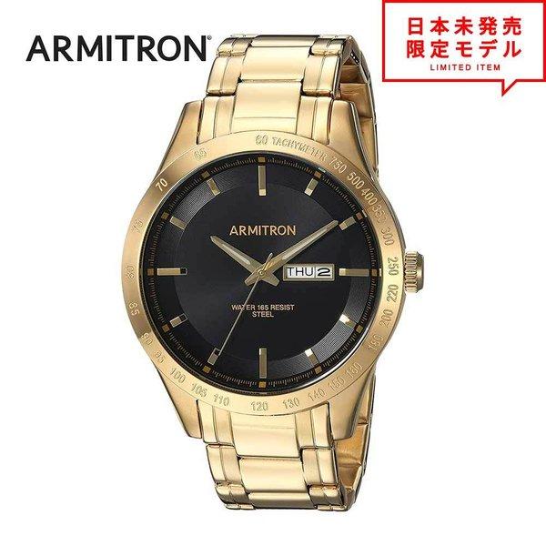 最安値挑戦中！ ARMITRON アーミトロン メンズ 腕時計 リストウォッチ 20/5174BKGP ブラック/ゴールド 海外限定 時計 当店1年保証