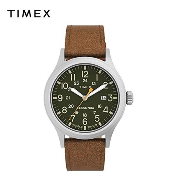 TIMEX タイメックス メンズ 腕時計 クォーツ Expedition ブラウン TW4B230009J インディグロナイトライト