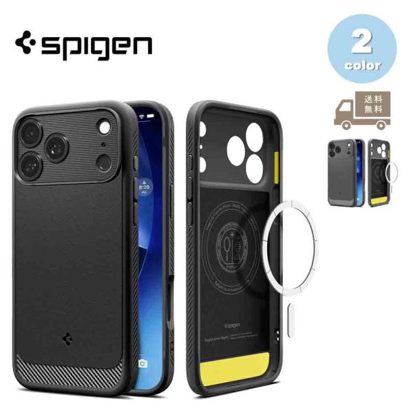 「Spigen」は米国に本拠を置く人気の携帯電話アクセサリーメーカーです。米軍MIL規格を取得したモデルを数多く取り扱っています。● 対応機種：iPhone17/17Pro/17ProMax/16e/16Pro/16Plus/16ProMa...