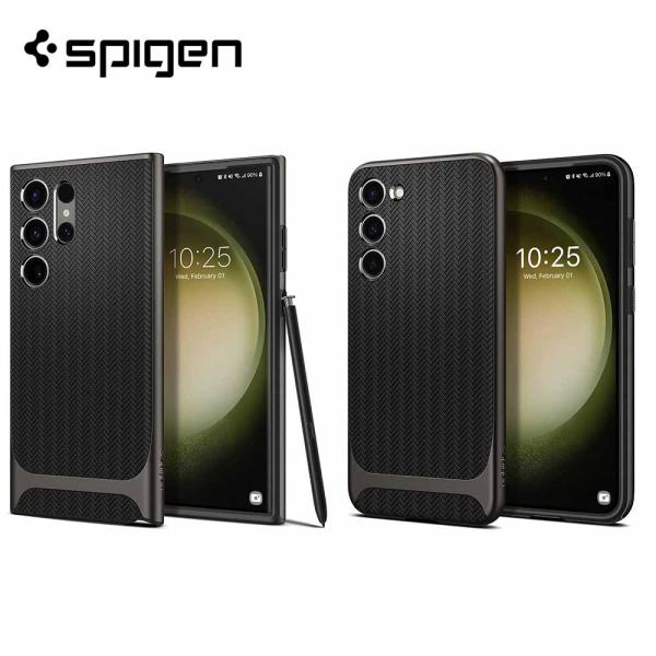 Spigen シュピゲン バンパー 耐衝撃 米軍MIL規格 ワイヤレス充電 ネオハイブリッド ガンメタル Galaxy ギャラクシー S23 (SC-52D SCG20) / S23Ultra (SC-52D SCG20) 対応 2023 ...