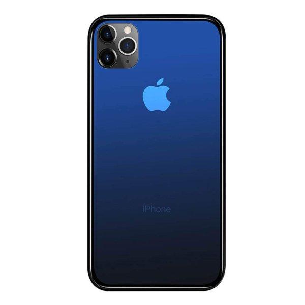 即納 iPhone 11/11Pro/11ProMax OXA ケース ガラスカバー/ロイヤルブルー 硬度9H Qi充電 ワイヤレス充電 アイフォン スマホケース 正規品
