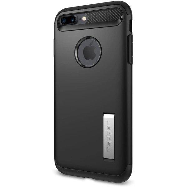 Spigen シュピゲン iPhone 8 Plus/7 Plus ケース スリムアーマー/ブラック ミルスペック 米軍MIL規格取得 正規品