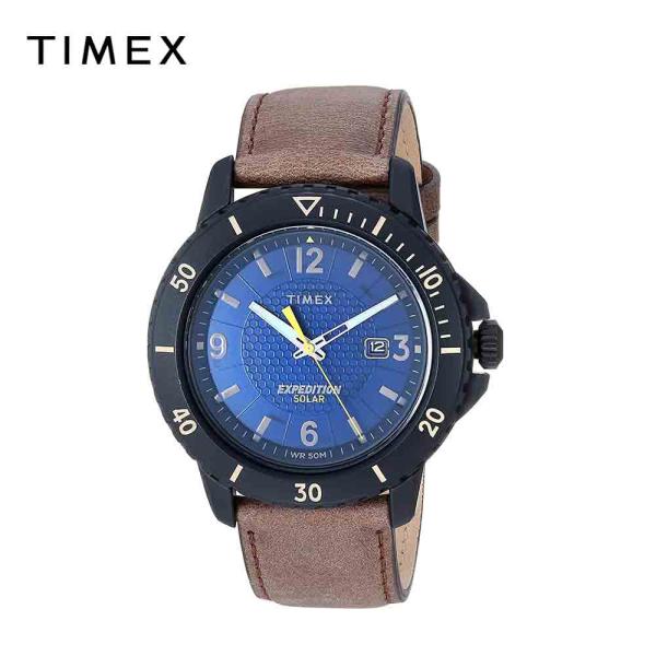 TIMEX タイメックス メンズ 腕時計 Expedition Gallatin Solar-Powered｜ブラウン / ブラック / ブルー TW4B146009J 海外モデル｜当店1年保証