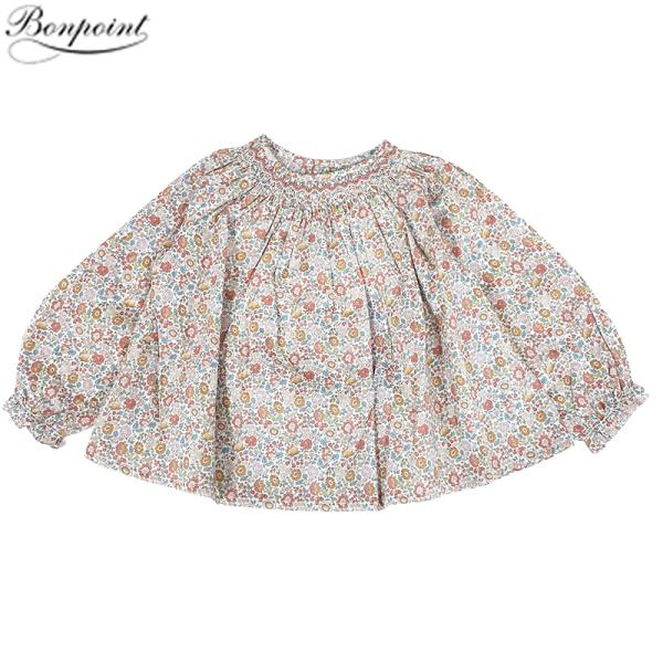 ●ブランド名●Bonpoint　ボンポワン●型番●W04NBLW00002/ベビー 2Aスモック（ブラウス）●カラー●537 ピンク系マルチリバティ花柄●素材●コットン 100％●サイズ●ベビー/ガール全長‐身幅-首元〜袖丈2A （24ヶ月...