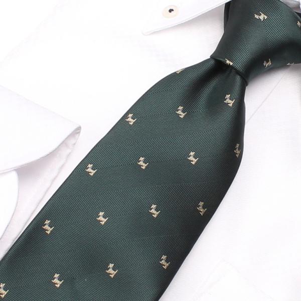 【型番】TIE-FT18【商品情報】洗濯可能(洗濯ネットに入れてください。)犬【サイズ・素材・カラー】全長:140cm 剣先:8cmポリエステル100％グリーンユニークネクタイ 犬[necktie]Vゾーンが楽しくなる！人気のモチーフネクタ...
