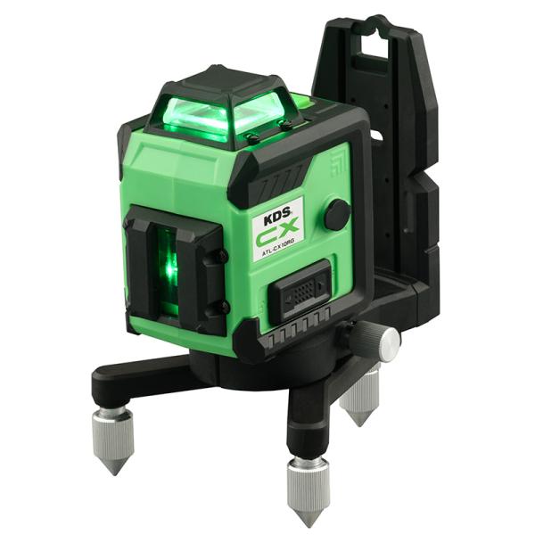 ・明るい場所でも見やすいリアルグリーンレーザー・軽量、コンパクト・ネジ穴径 1/4inch・マグネットマウントで鉄骨などに取付け可能・マグネットマウントでレーザー用三脚（5/8inch）に取付け可能・受光器対応（別売）・マルチクランプ（MD...