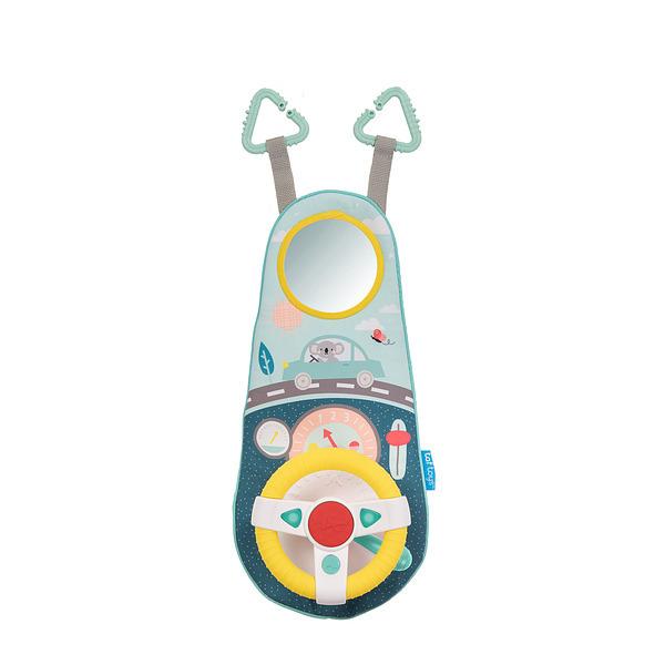 運転まねっこ！楽しいドライブ♪ヘッドレストに取り付けてパパママと一緒に運転ができる、お子様専用のハンドルです。赤ちゃんは、大人を見て真似をするのが大好き。エンジンボタンで、さあ発車！バックミラーで後ろもオッケー！ハンドルやレバーは回すとカチ...