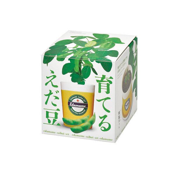 夏の暑い日、大人の楽しみといえば「ビールに枝豆」！ヘルシーなおつまみとして海外でも人気のえだ豆 (EDAMAME)。思わず笑顔になってしまう、ロングセラーのえだまめ栽培キットです。美濃焼の栽培ポットで種まきから収穫までお楽しみください。内容...