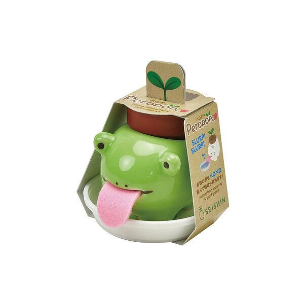 ペロペロとお水を飲んでいる姿が愛らしい栽培キットです。飲んだお水が背中のポットへ行き渡り植物がスクスクと育ちます。付属の水飲みトレイに水がなくなったら、忘れずお水をあげて「ペロポン」と植物を育ててね。サイズ : 約 W70 x H105 x...