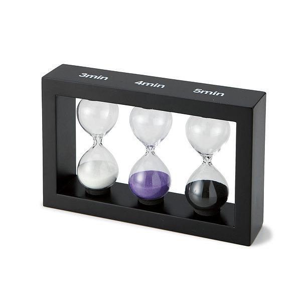 美しいフォルムが特徴の砂時計です。時の流れを砂の流れとともに感じる事ができます。さらさらと流れ落ちる砂が美しく、見とれているうちに時間が経過していきそうです。調理やトレーニングなどちょっとした作業の目安に！インテリアとしてお部屋のアクセント...