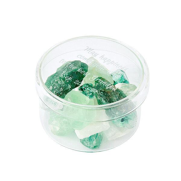 天然石と爽やかなヴァーベナの香りが付いたジェルを組み合わせたフレグランスアイテム。ヴァーベナの花言葉は「感受性」です。天然石の種類は翡翠、アベチュリン、クォーツァイト。&amp;quot;癒しと調和&amp;quot; がテーマになっていま...