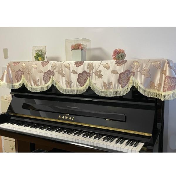 ピアノカバー トップカバー 防塵カバー 掛け アップライトピアノ用 かわいい 可愛い 高級 ピアノフルカバー お洒落 上品 北欧 シンプル 花 ※カラー:画像通り<br>素材: ポリエステル<br>※ご存知の通り海外...
