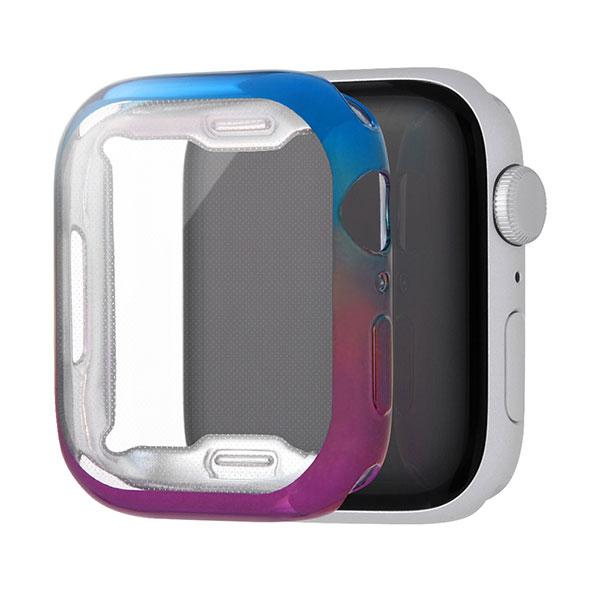 Apple Watch Series 8 7 45mm SE第2世代 SE第1世代 44mm ケース ソフトケース TPU META レインボー カバー アップルウォッチケースやわらかなTPU素材で衝撃から守る。ボタンや端子周りまで保護。装...