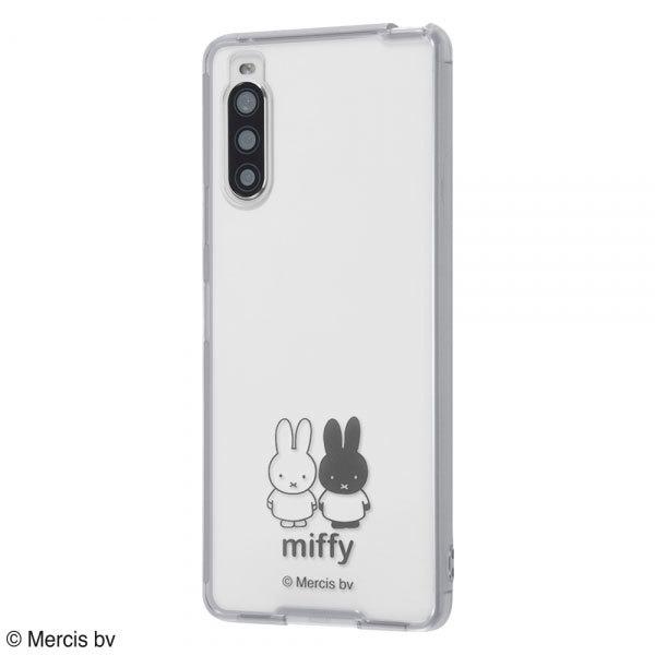 Xperia 10 II SO-41A SOV43 A001SO ケース ハードケース ハイブリッド ミッフィー Charaful ミッフィー鉛筆硬度2Hで傷に強い衝撃をやわらげる柔らか素材四つ角エアクッション付きデザインを損ねない側面のス...