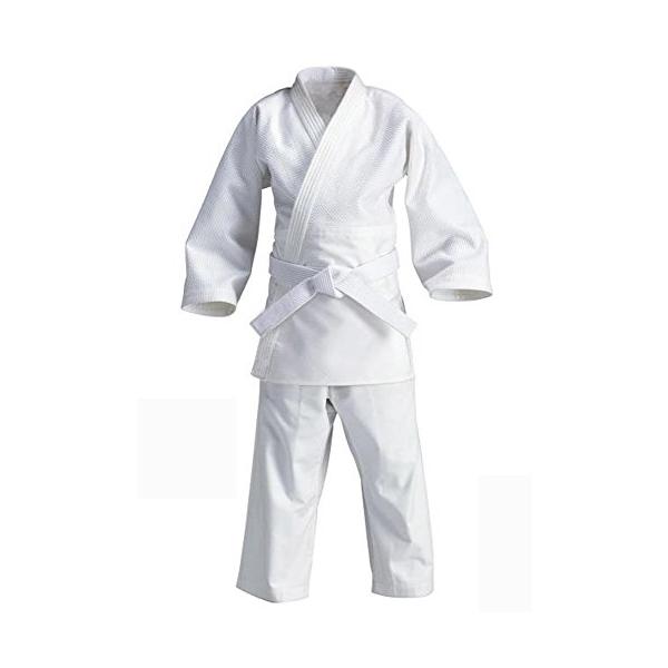 柔道着ホワイト/L/-・GripSize:190cm・綿100％；上衣・ズボン・帯の3点セット；重量：1905g （高品質）・天然素材を使用、新しい技術を採用する、洗濯後1〜2％程度、縮みます。・実寸サイズ：【120cm】 身幅46/着丈5...