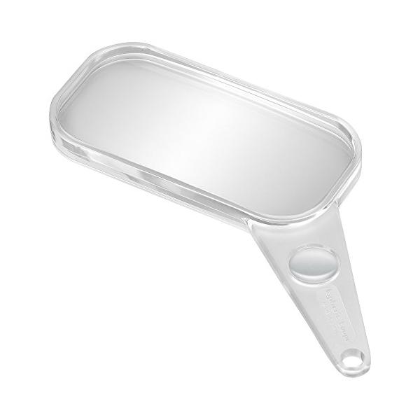 transparent/L (1.5倍)/KLU-APL15・Size:L (1.5倍)・パッケージ個数:1・125mm×61mmの広いレンズ面を持つ角型ルーペです。・画面が広く両目で無理なく見ることができます。・主レンズで見にくい場合、さ...