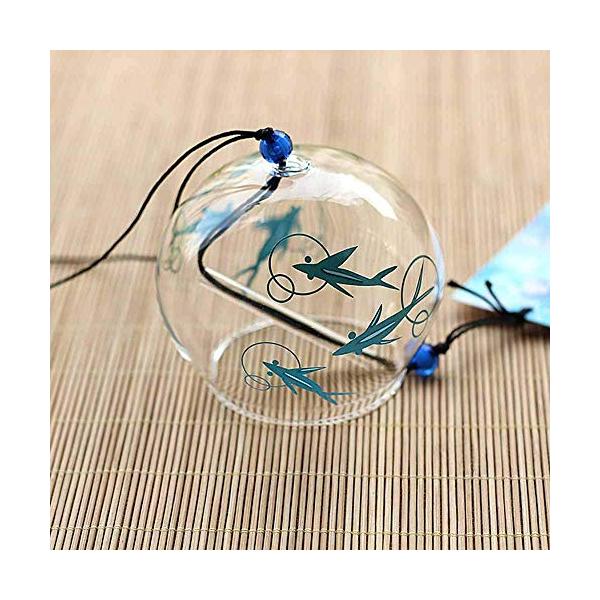 青い魚/-/-・Color:青い魚・材質：ホウケイ酸耐熱ガラス・風鈴サイズ：約5cm*6cm・人工吹きガラス、素敵な花のデザイン、ファッション、夏に非常に適した装飾。・ガラス素材は鮮明なサウンド、夏には涼しさを感じ、，だからそれは良い贈り物...