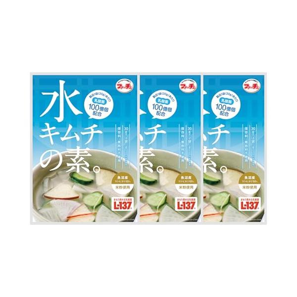 -/30グラム (x 6)/-・パッケージ個数:1・福島のキムチ屋さんが提供する 水キムチの素。暑い夏にオススメです！・原材料:砂糖(国内製造)、食塩、ごま、米粉、しょうがパウダー、粉末にんにく、シイタケ粉末、風味調味料(乳成分を含む)、乳...