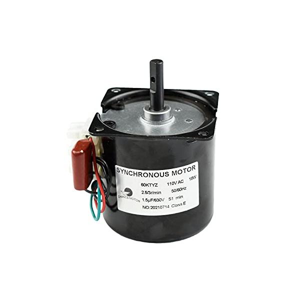 2.5/3RPM。-/2.5/3RPM/60KTYZ・Size:2.5/3RPM・【説明：】本製品は、正逆制御が可能な歯車減速機構を内蔵した爪極永久磁石同期電動機です。歯車減速同期電動機とも呼ばれています。低消費電力、大トルク、低騒音、軽量...