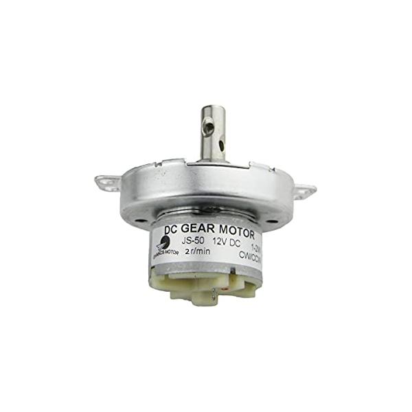 2rpm/円軸/JS-50・Size:円軸Color:2rpm・パッケージ個数:1・説明：JS-50 DCギヤードモーターは外側に鉄の殻、内側にプラスチックのギヤがあります。プラスチックギアは高品質なPOM材料から射出成形され、耐摩耗性、低...