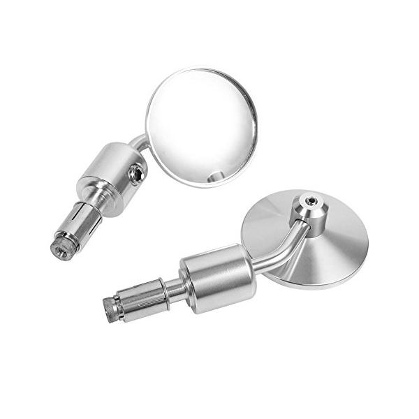 シルバー/6.5cm/2.6インチ/-・パッケージ個数:1・◆【適用範囲】7/8インチの標準ハンドルバーを備えたほとんどのオートバイ、バイク、ストリートバイク、スポーツバイク、スクーターに適合します。・◆【良い視認性】高品質の光学グレードの...