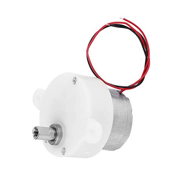 パッケージ個数:1・電圧：6V・定格電力：0.2W・定格回転数：5rpm・軽量、低騒音、耐摩耗性があり、無潤滑です。そして、正と負の間の端子配線の切り替えは、モーターステアリングを変えることができます。・6V電源で動作し、便利で低消費電力で...
