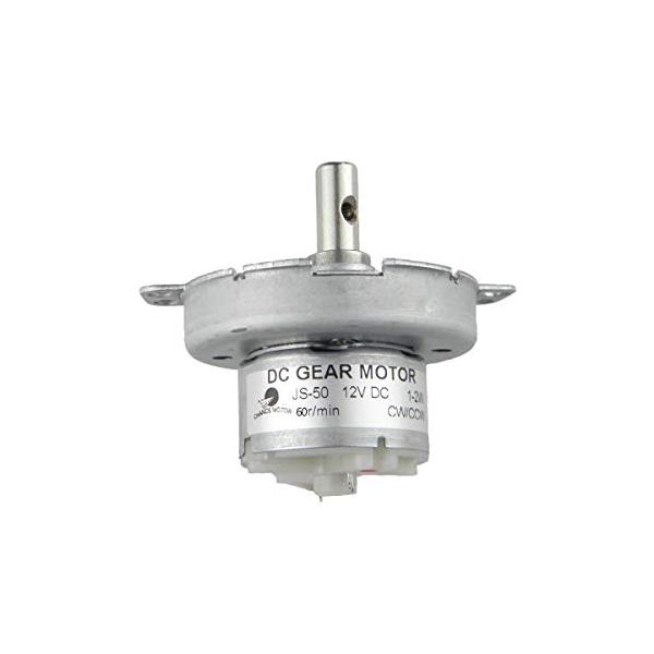60rpm/円軸/JS-50・Size:円軸Color:60rpm・パッケージ個数:1・説明：JS-50 DCギヤードモーターは外側に鉄の殻、内側にプラスチックのギヤがあります。プラスチックギアは高品質なPOM材料から射出成形され、耐摩耗性...