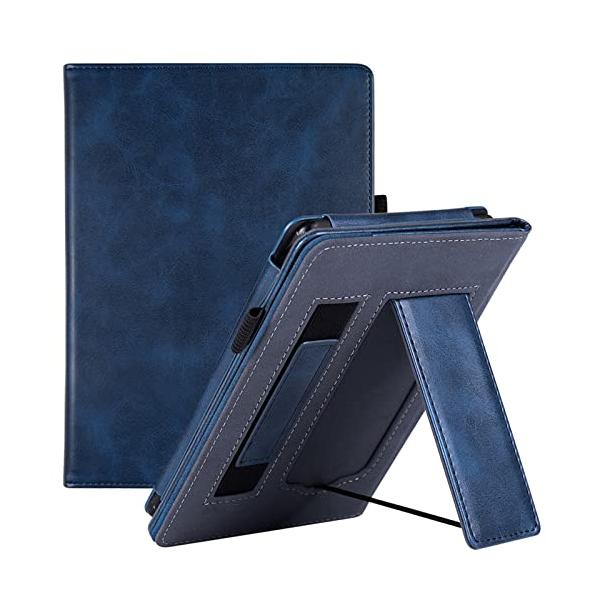 ダークブルー/-/1369・Color:ダークブルー・【対応機種】New Kindle 2022発売第11世代専用ケース、他のモデルには使用できません。・【スマートOFF/ON｜マグネット開閉】マグネット開閉のデザインを採用より、ケースをオ...