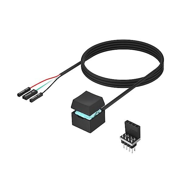 ブラック/約W19×D19×H24mm (ケーブルを除く)/DTE-03・パッケージ個数:1・スイッチ: プッシュスイッチ (モーメンタリ動作)・コネクタピッチ: 2.54mm、ケーブル長: 約2m (本体に直付け)・カラー: ブラック、L...