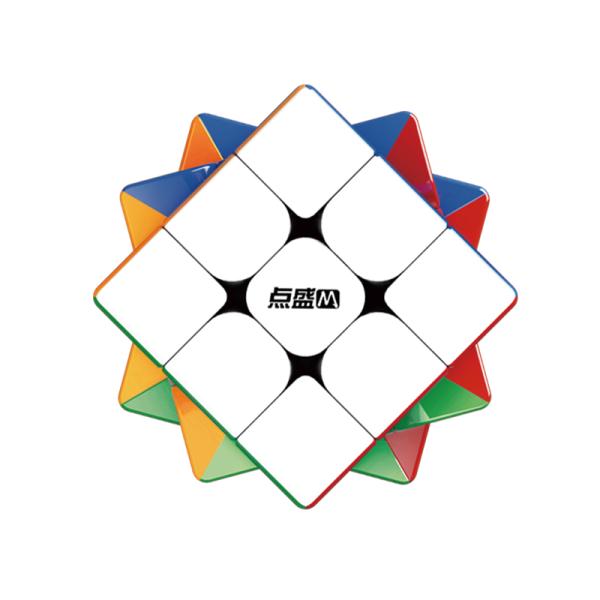 DianShengの磁石内臓3x3x3エントリーモデル台座が付属しない簡易包装のLite版サイズ: 約55.5mm重量: 約68g