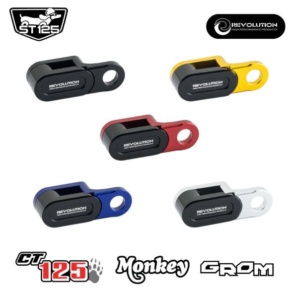 REVOLUTION ケーブルホルダー ホンダ ハンターカブ モンキー125 ダックス125 GROM 共通 / Sensor Cable Holder for Honda CT125 Monkey125 DAX125 Grom MSX12...