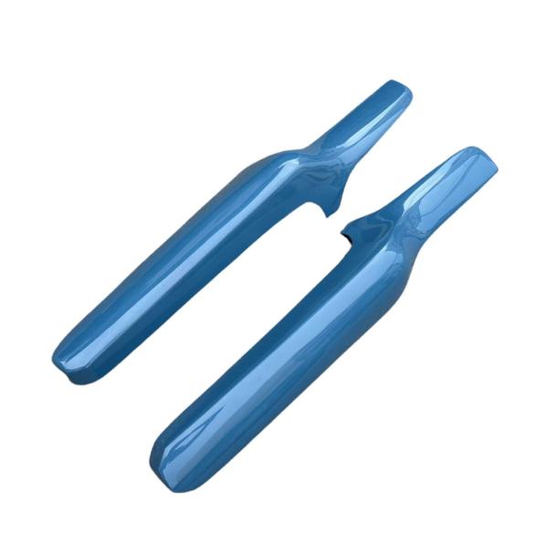 Diabolus by K-SPEED （旧Diablo Custom Works） FrontShock decorated for Honda C125 (pastel blue 2024)ホンダ スーパーカブC125用のフロントサスペ...