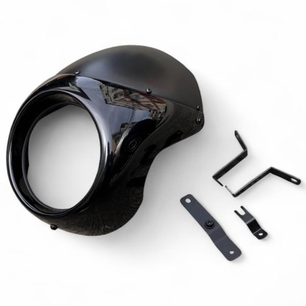 Diabolus by K-SPEED Headlight Cover Glossy black for Honda Monkey125モンキー125に個性とスタイルをプラスするDiabolusのヘッドライトカウルです。ヘッドライトを飛び石...