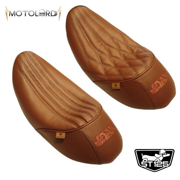 MotolordD Light Brown Custom Seat For Honda DAX ST125タイのバイクパーツメーカー『MotolordD』のホンダ ダックス ST125用交換シートです。シートのカラーはライトブラウン、ライト...
