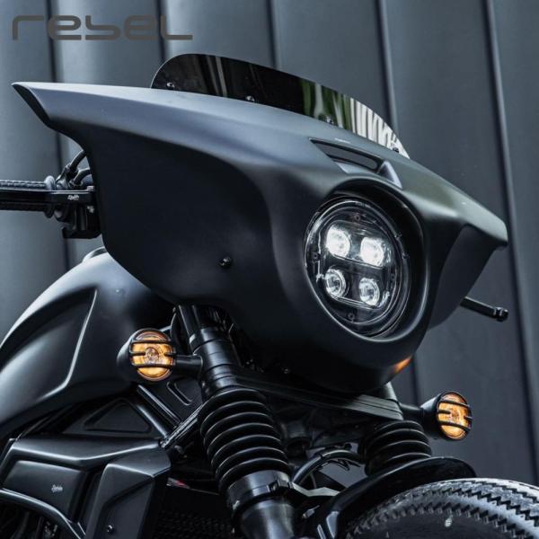 Diabolus by K-SPEED （旧Diablo Custom Works）Touring Headlight Cover For Honda Rebel 250/500ホンダ レブル250/500 2020年モデル以降のツーリング...