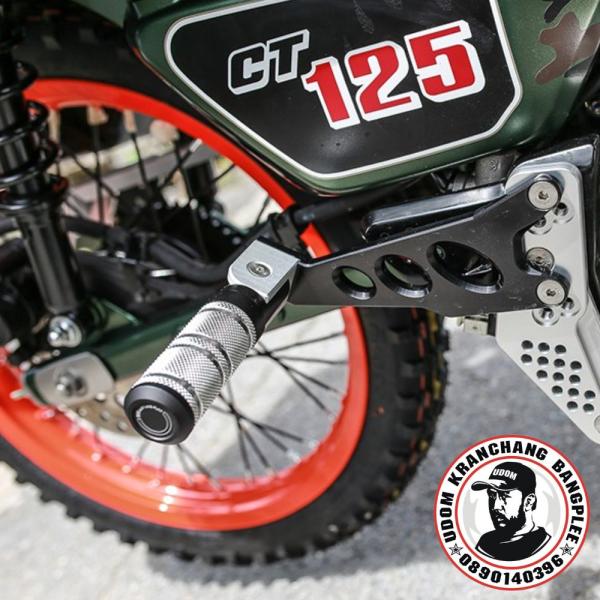 ホンダ ハンターカブCT125 交換用ボディ取り付け型タンデムステップ HONDA CT125 REAR FOOT PEG UDOM KARNGCHANG/リアフットペグ　リアフットレストJA55 JA65CT125 カスタムパーツItem...