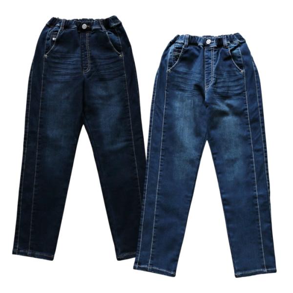 L.copeck(エルコペック/子供服ブランド) よりお届けするパウダーデニムパンツ/ D2294/140cm-160cm 【DEMS】シリーズ累計販売5万本の定番人気素材、 裏起毛パウダーデニムを使用した定番デニム。裏面のソフトでふっくら...