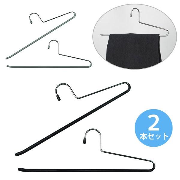 特殊加工ですべり落ちにくいスラックス用ハンガーです。サイドが開いたデザインなのでサッと掛けられます。ネクタイやマフラーなど長い物を掛けるのに便利。クローゼットに収納する前の一時置き場としての使用もおススメです。美しいフォルムで生活空間を素敵...