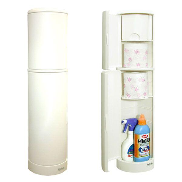 「せまいトイレ空間だからこそ、ひろーく使いましょ。」シリーズのトイレ収納ケースです。トイレットペーパーホルダーの下にスッポリ収まる省スペースタイプです。引出し式収納BOXには、女性用品や小物などを目隠しできてとっても便利!クリーナー専用棚を...