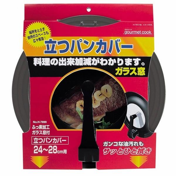 ■仕様[サイズ]外径295X80mm [素材・材質]表面加工/ふっ素樹脂塗膜加工　本体：鉄　ガラス窓：強化ガラス（全面物理強化）　取っ手：フェノール樹脂[重量]505g[生産国]中国[備考]24〜28cm用201701-02