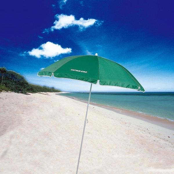 アウトドアシーンに映えるスタンダードなカラーと手軽な180cmサイズ。ビーチから自宅のテラスまで、幅広くお使いいただけます。■仕様[サイズ]径1800X1950mm [素材・材質]生地：ナイロン１００％骨・中棒：鉄（エポキシ樹脂塗装）[重量...