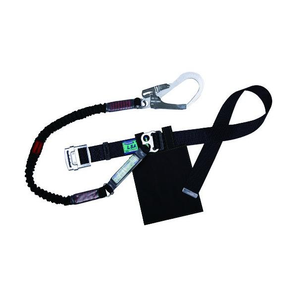 【伸縮自在・軽量・コンパクトでキンクの起きないランヤード付き】使わない時には短く縮んでいますので、移動時の引っ掛かりなどを抑えることができます。●商品名：ツヨロン　胴ベルト型安全帯　ノビロン●型番：TB-NV-599-BLK-BK-M-BP...