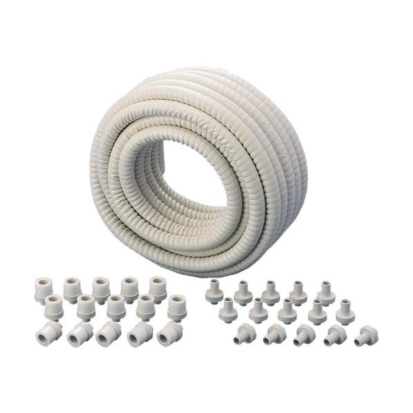 ●使いやすい断熱ドレンホースがより使いやすくなりました。●エアコン用ドレンホース（保温材付）。●セット明細断熱ドレンホース　20m　(DSH-14)×1￥n本体カフス　(DSH-14C)×15￥nホースジョイント　(DSH-14H)×15●...