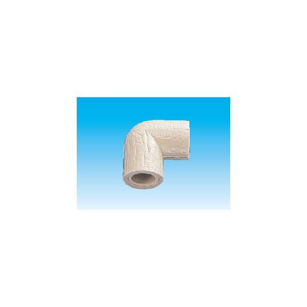 ●結露を防ぐ、保温材付の塩ビパイプです。●90度曲げ継手（保温材付）。●A(mm)：26.45●B(mm)：33●L(mm)：72.5●保温材厚(mm)：6●保温材厚(mm)：6●継手：PVC/保温材：30倍発泡ポリエチレン●販売単位：1個