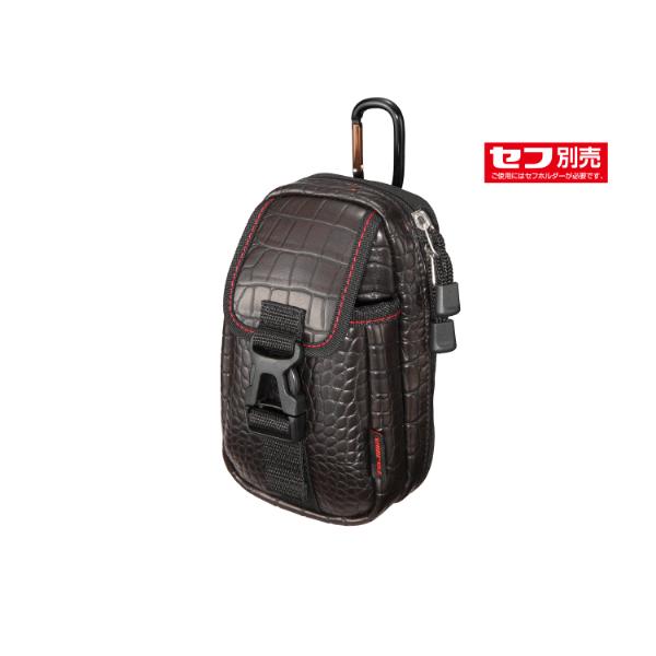 ●※セフホルダーは別売となります。ご利用にはセフホルダーが必要になります●高強度でしなやかな高耐久合成皮革●ハーネス胸ベルトへ装着するパーツケース●ベルト固定用面ファスナー付き