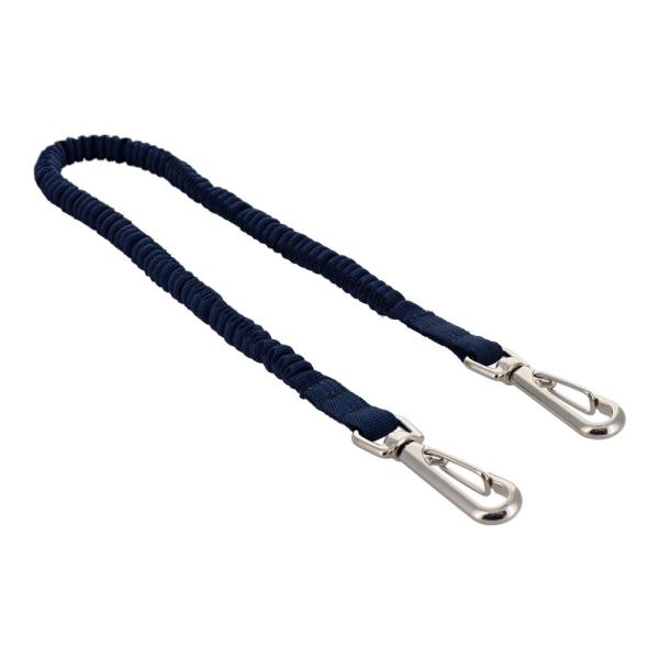 ●JANコード：4954458308156●品番：DT-ST-03NB●カラー：ネイビー●全長：620mm●最大伸長：1340mm●【特長】●布製だから絡みにくい●撥水効果抜群●丈夫な材質●【仕様】●フック2個●【材質】●生地:ナイロン●金具:鉄