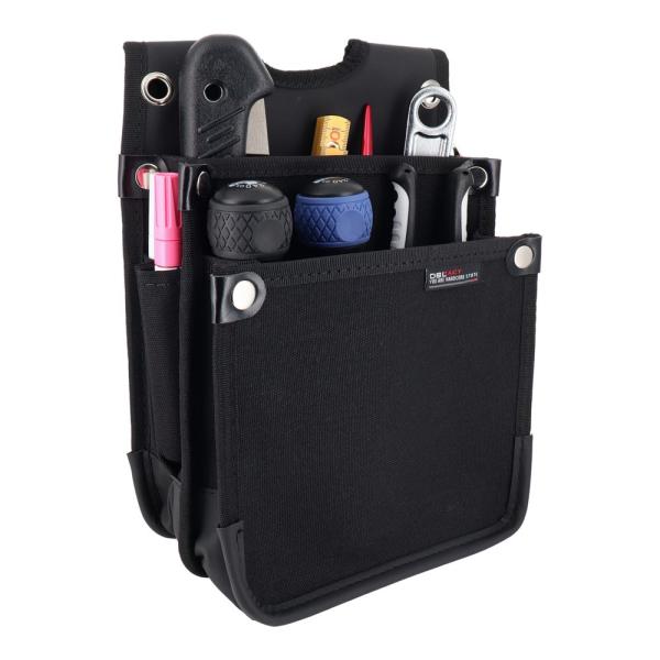 ●JANコード：4954458157983●品番：ＤＴＨ-01-ＢＫ●品名：帆布電工袋●深さ：約290g●重量：200mm●【特長】●摩擦の激しい底部とポケット部に補強あり●内ポケット2ヶ所付●両サイドポケット付●画像は使用時のイメージです...