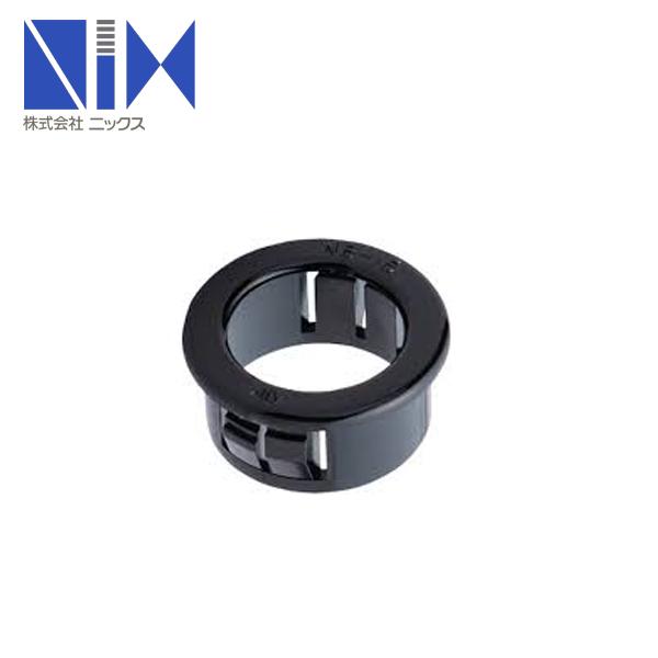 ●メーカー　：　ニックス●商品名　：　ワンタッチブッシュ●型　式　：　NB-15●販売単位　：　100個/袋●材質　：　6ナイロン●色　：　黒●RoHS指令適合品●優れた耐熱性、電気絶縁性、耐薬品性及び耐油性●1つのサイズで0.8mm〜3....