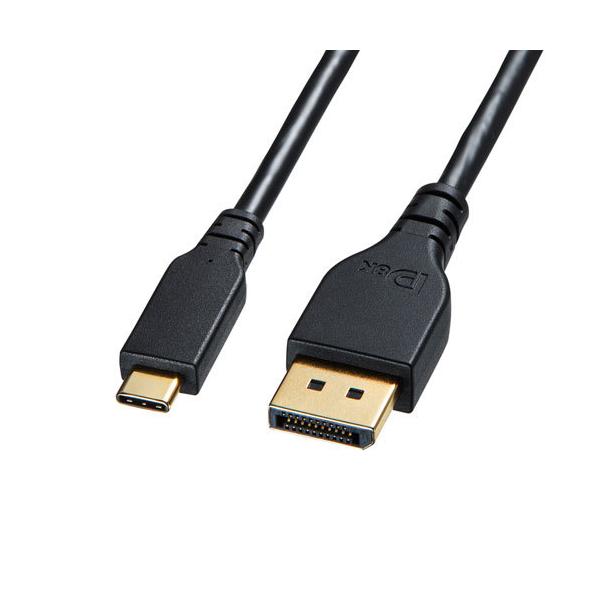 USB Type-C DisdplayPort変換アダプタケーブル双方向対応　3m●メーカー：サンワサプライ●商品名：TypeC-DisplayPort変換ケーブル (双方向) 3m●JANコード：4969887765357●型番：KC-A...