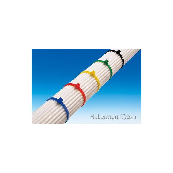 ●入数：100本/袋●色：赤●全長：202mm●幅A：4.6mm●結束径（φmm）：最小1.5/最大50●ループ引張強度（最小1.5値）N(kgf）：225（22.94）●使用温度範囲：-40℃〜+85℃●屋内使用●材質：66ナイロン●カラ...